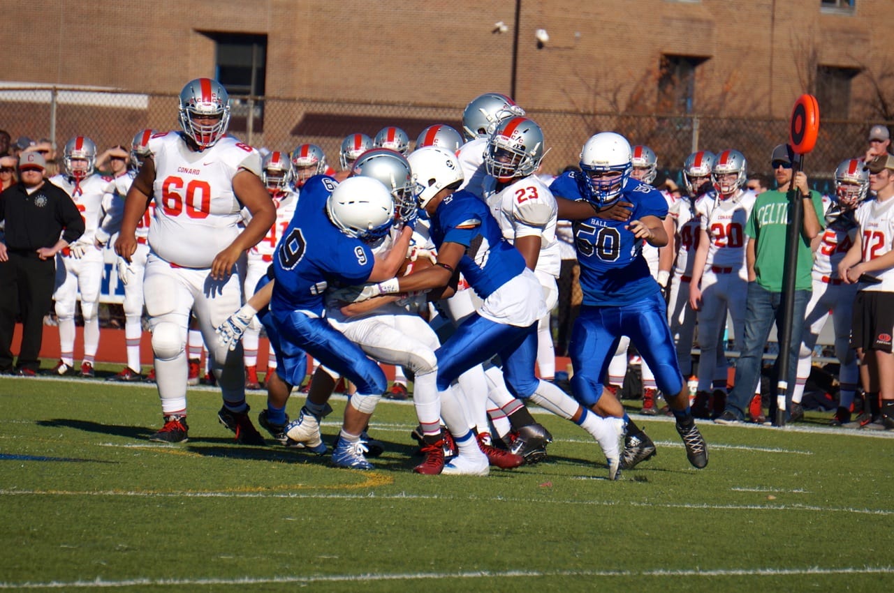 declan-flaherty-sacked-by-hall - We-Ha | West Hartford News