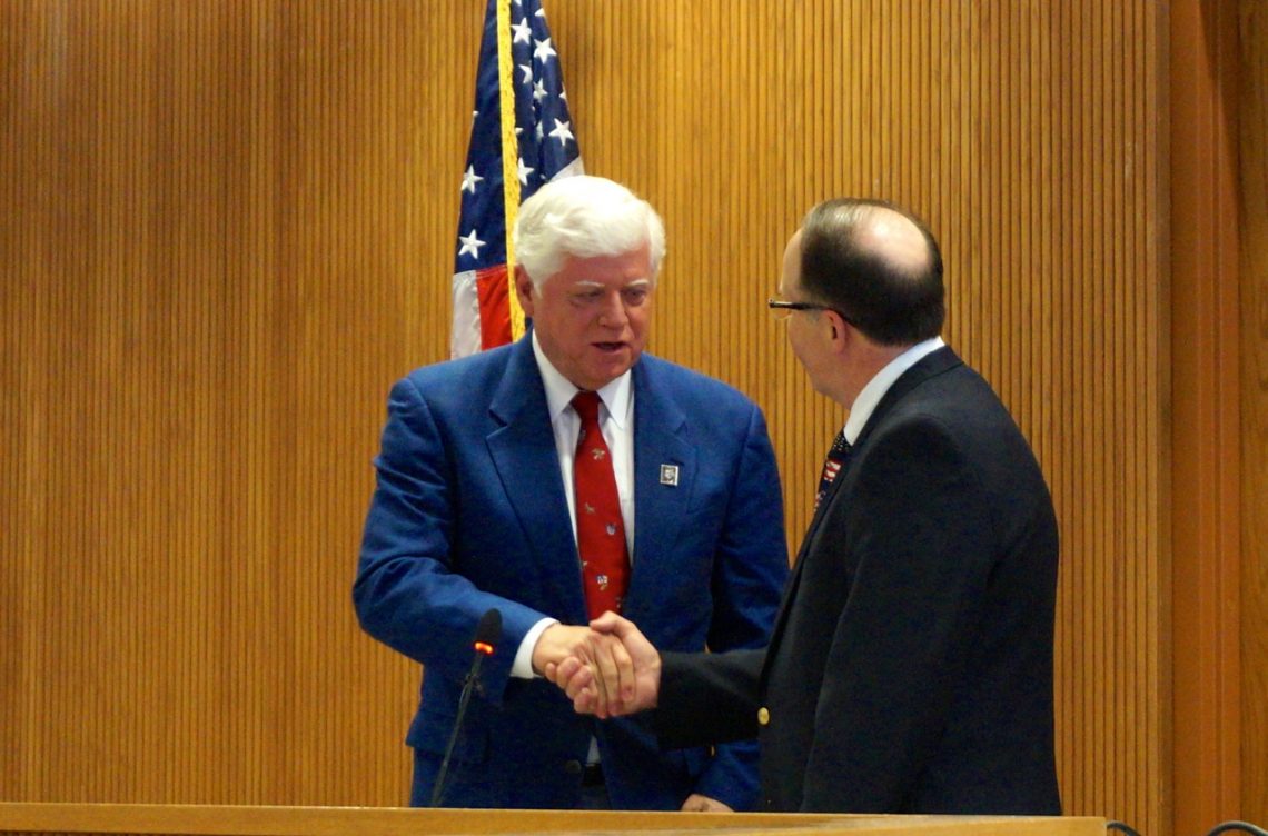 cong. larson greets ken colliton - We-Ha | West Hartford News