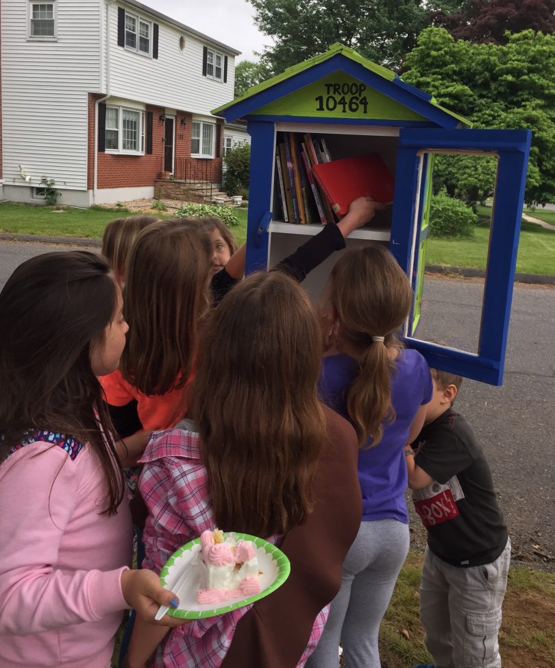 Girl Scout Troop Unveils ‘Little Free Library’ at Aiken Elementary ...
