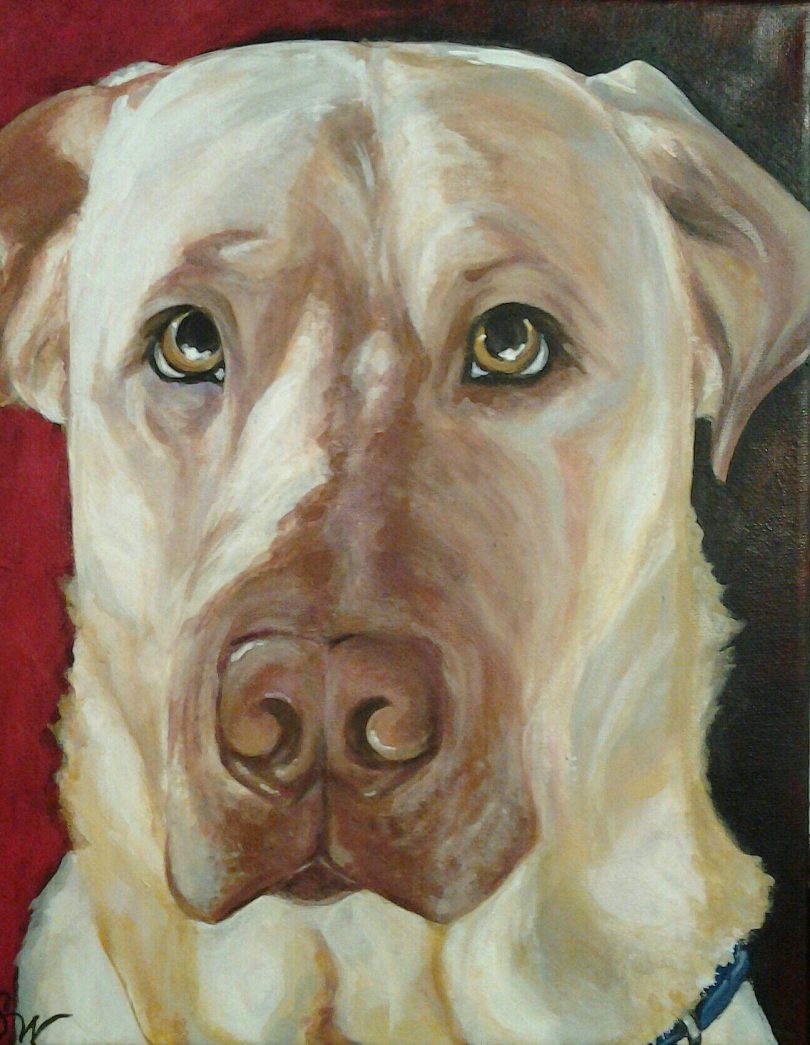West Hartford Artist's Painting a Touching Tribute to K-9 Reign - We-Ha ...
