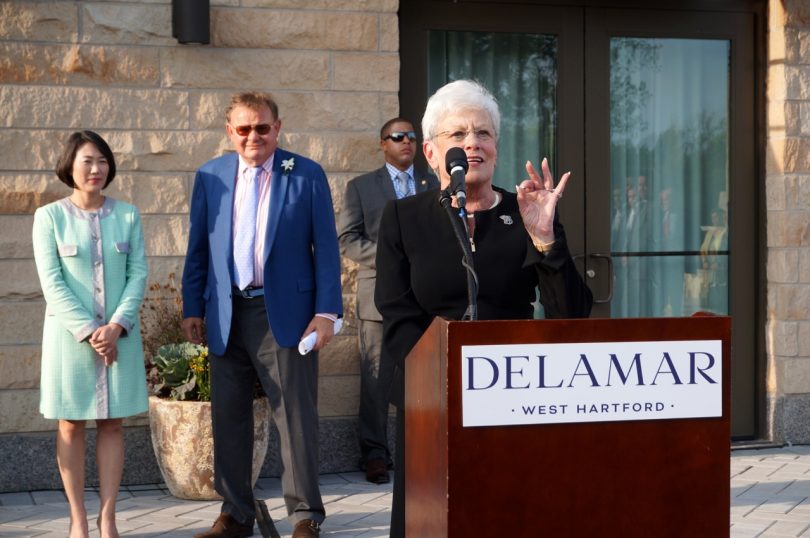 nancy wyman at ribbon cutting - We-Ha | West Hartford News