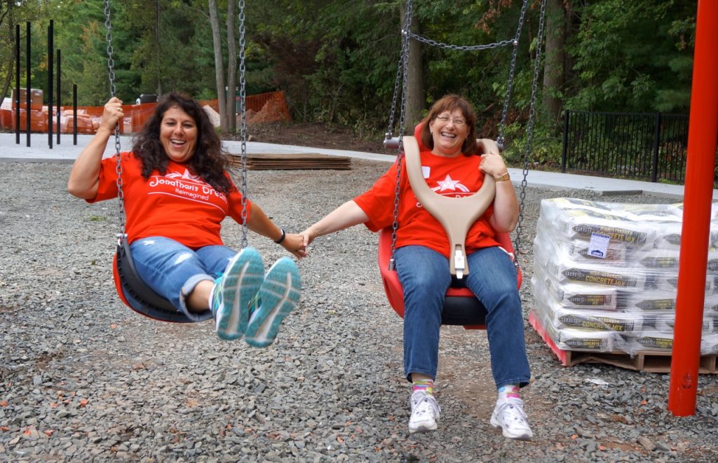 Volunteers Help Jonathan's Dream Playground Take Shape in West Hartford ...