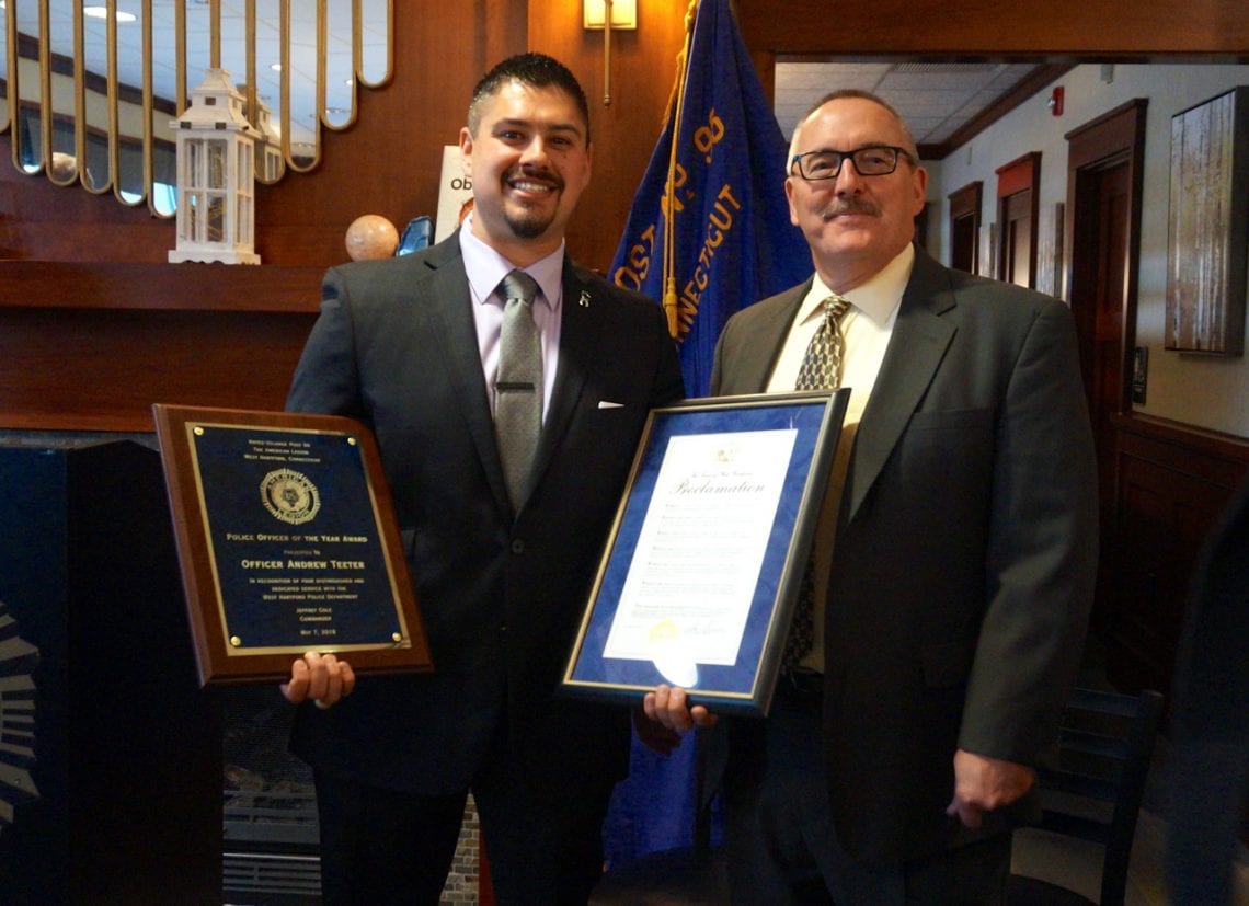 American Legion Honors West Hartford Police Officer of the year - We-Ha ...