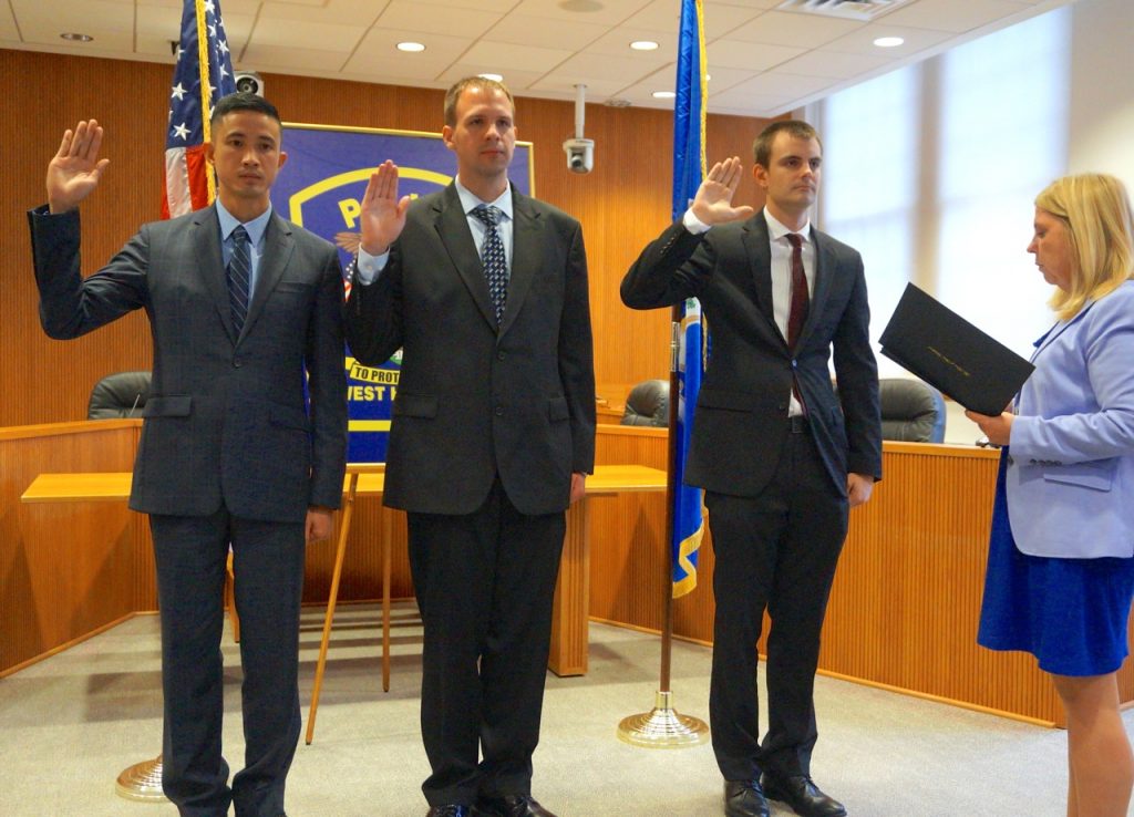 Two Conard Grads Among Group Sworn in as West Hartford Police Officers ...
