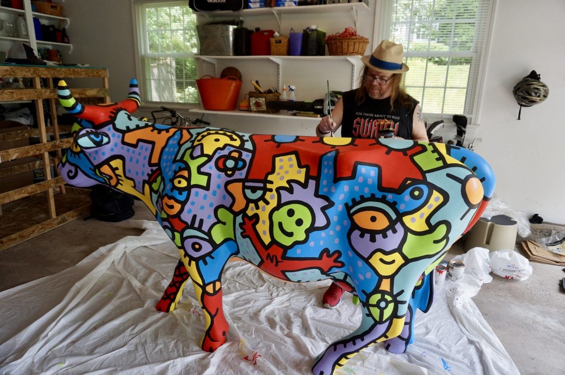 'Moo York' Cow Comes to Life in West Hartford Garage - We-Ha | West ...