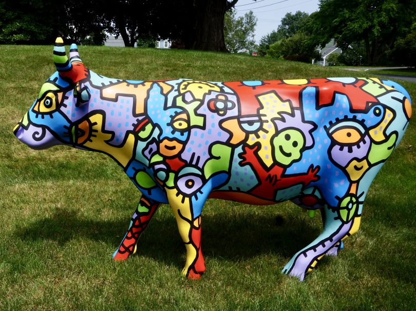 'Moo York' Cow Comes to Life in West Hartford Garage - We-Ha | West ...