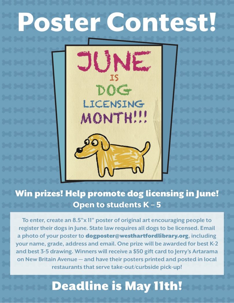 West Hartford Holding Dog License Poster Contest - We-Ha | West ...