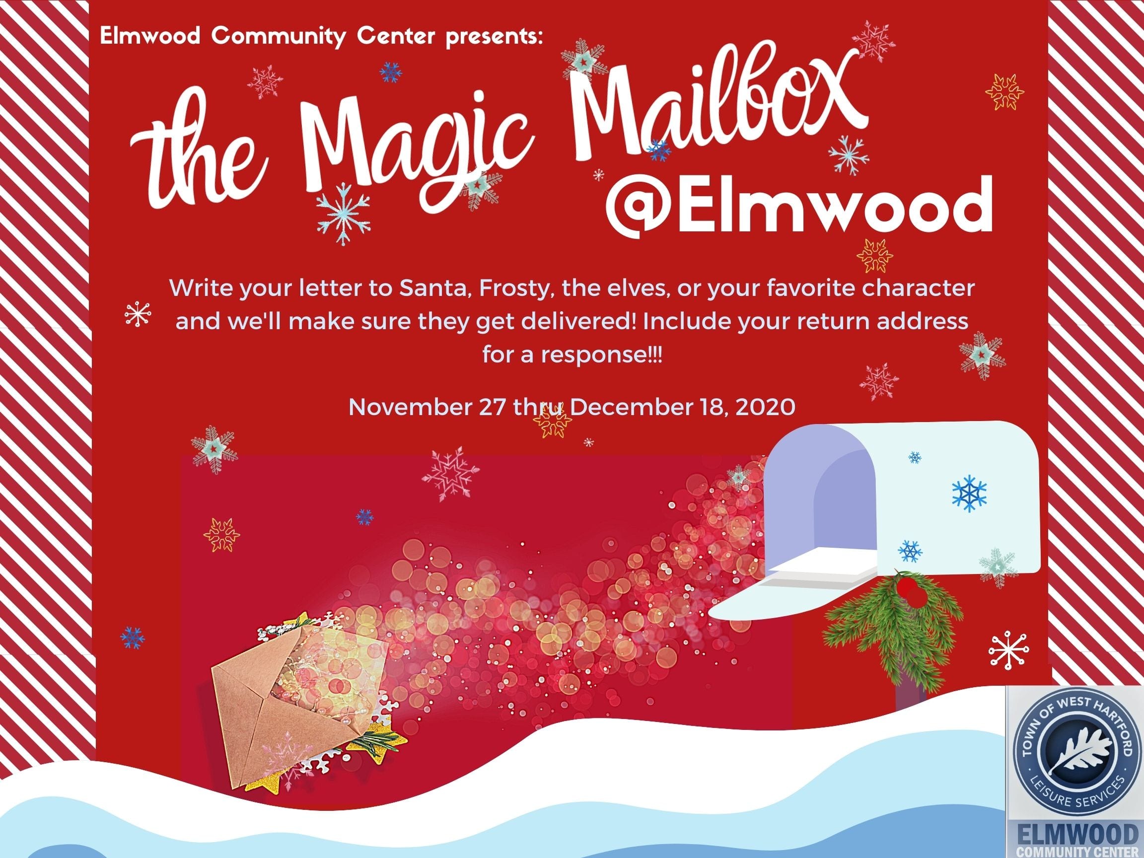 Magic Mailbox Red Winter Wishes - We-Ha | West Hartford News