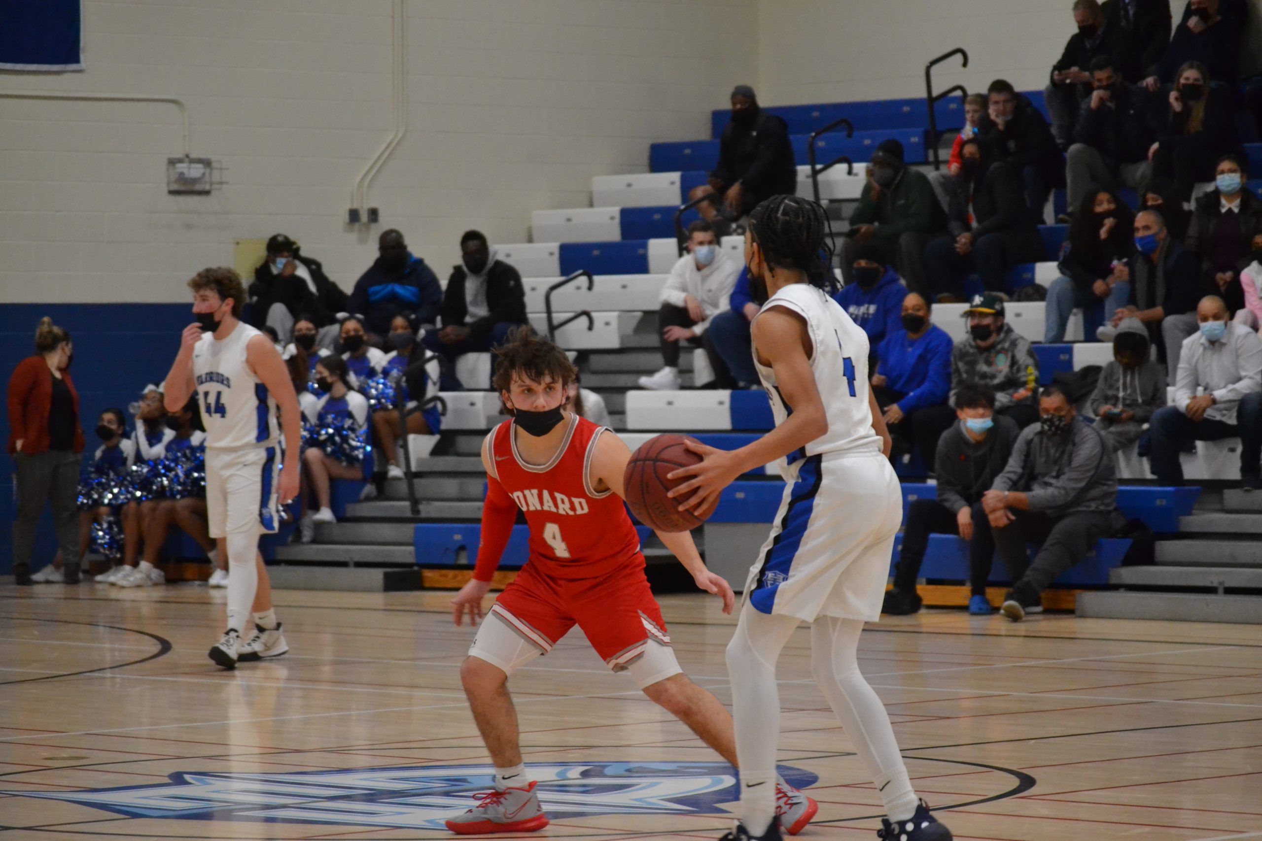 Conrad's Declan McCann (red) Guards Hall's Amecca Freeman In Tuesdays ...