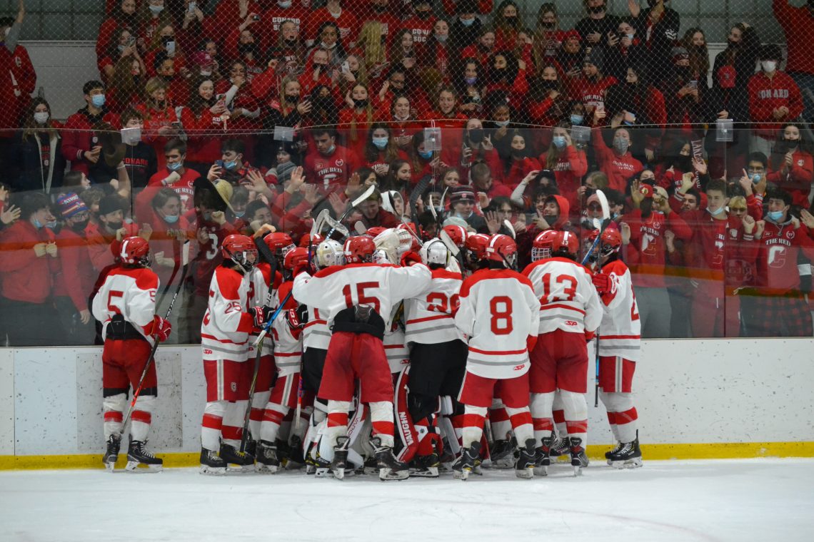 Conard Dominates a Tired Hall Hockey Team - We-Ha | West Hartford News