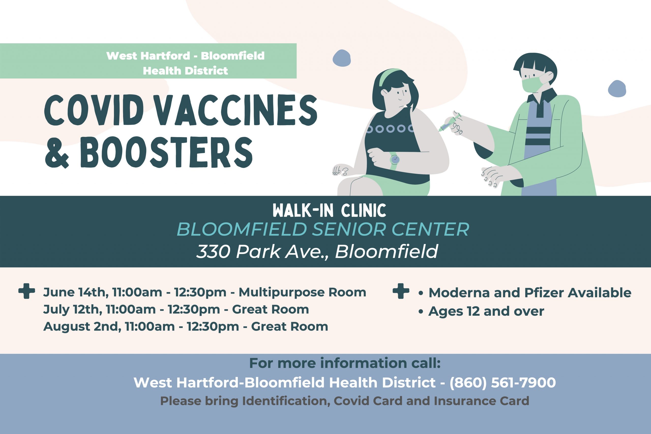 Bloomfield Senior Center Clinics - We-Ha | West Hartford News