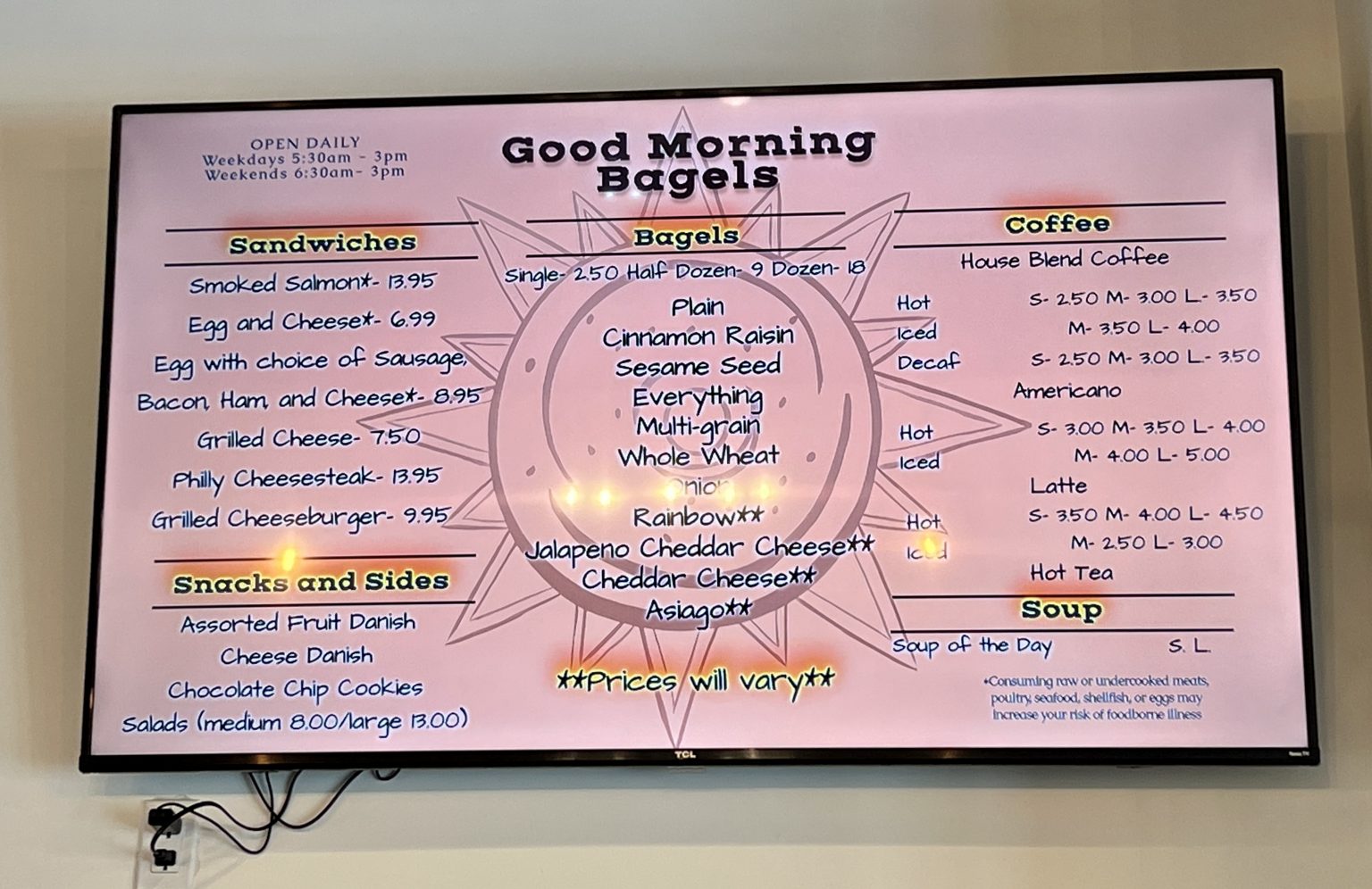 good morning bagels menu - We-Ha | West Hartford News
