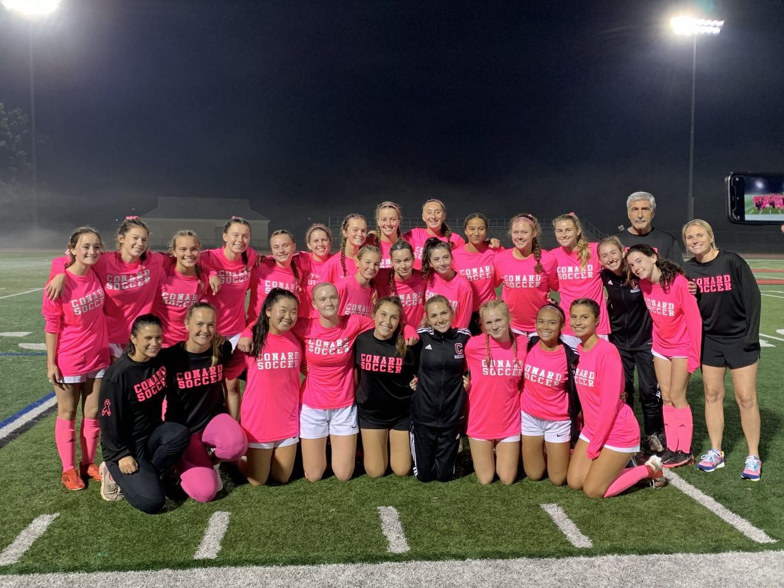 Conard Earns Shut-Out on Pink Out Night Honoring Former Coach - We-Ha ...
