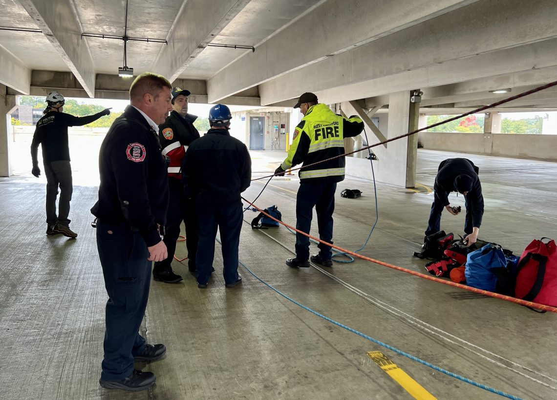 West Hartford Firefighters 'Learning the Ropes' During Rescue Training ...