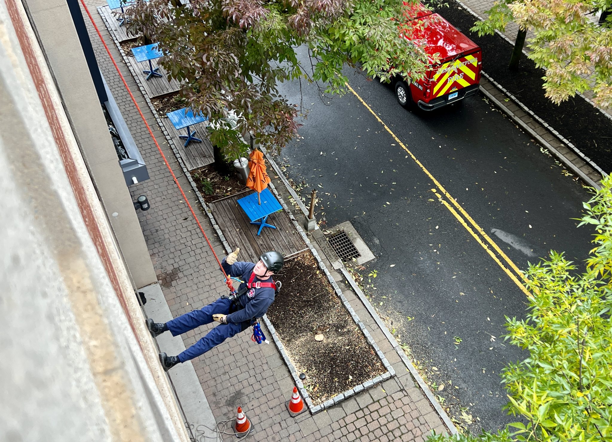 West Hartford Firefighters 'Learning the Ropes' During Rescue Training ...