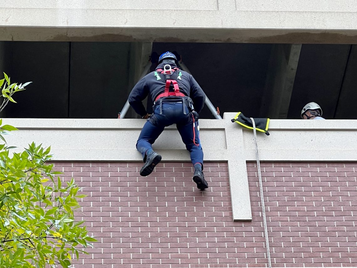 West Hartford Firefighters 'Learning the Ropes' During Rescue Training ...