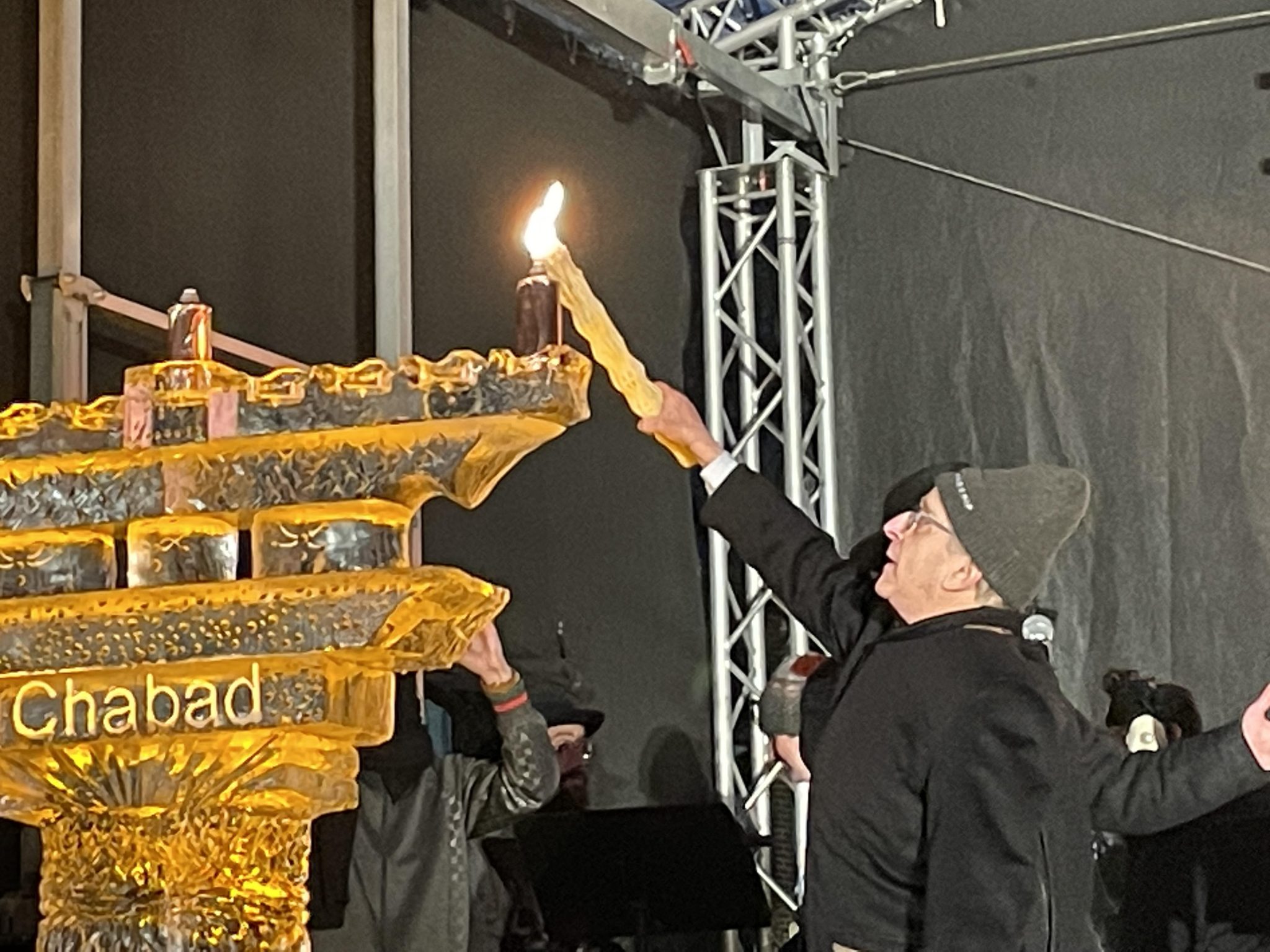 Celebrating the Festival of Lights in West Hartford at Chanukah Fire on ...