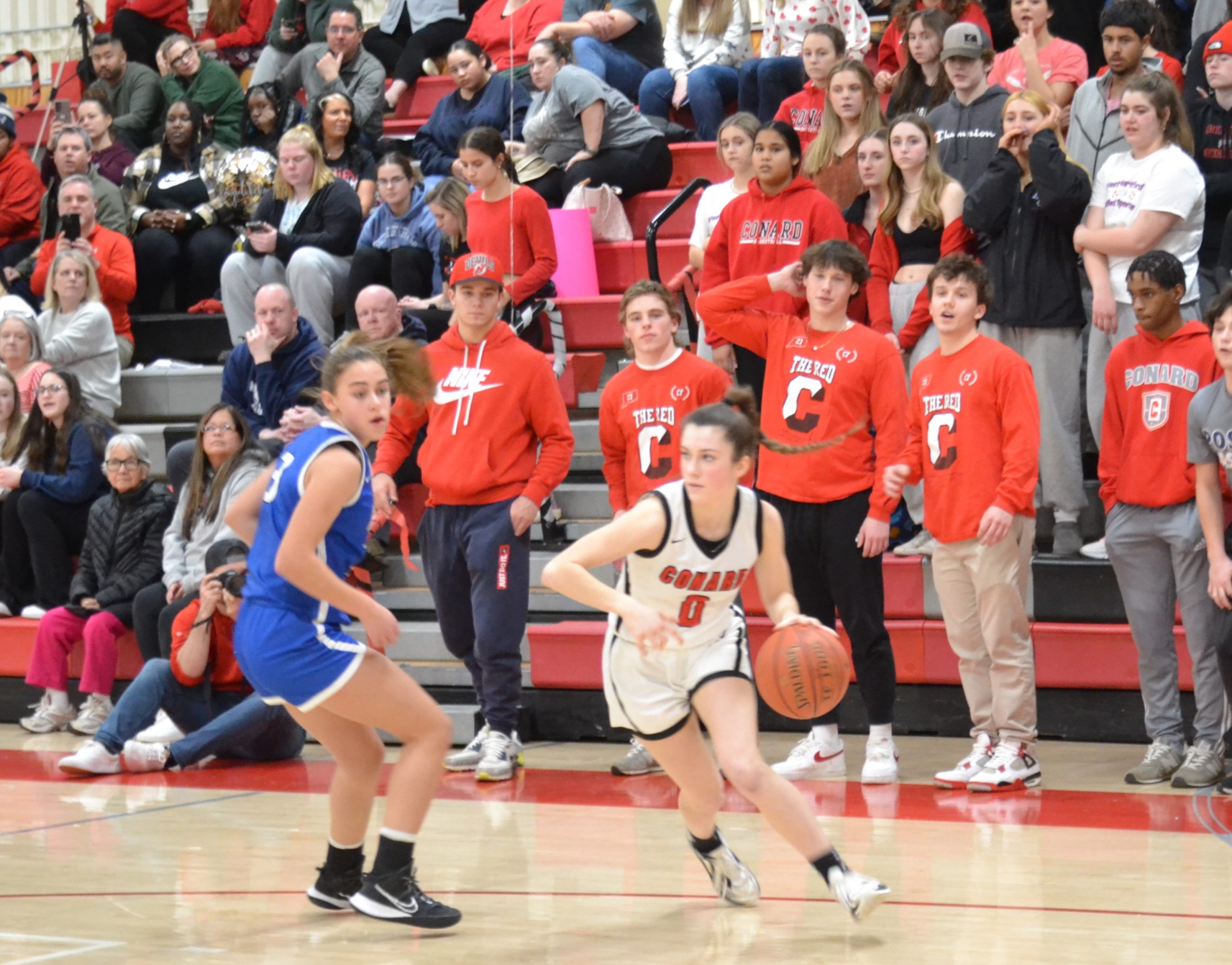 Conard's Callie Cosgrove moves past Hall's Leah Berey - We-Ha | West ...
