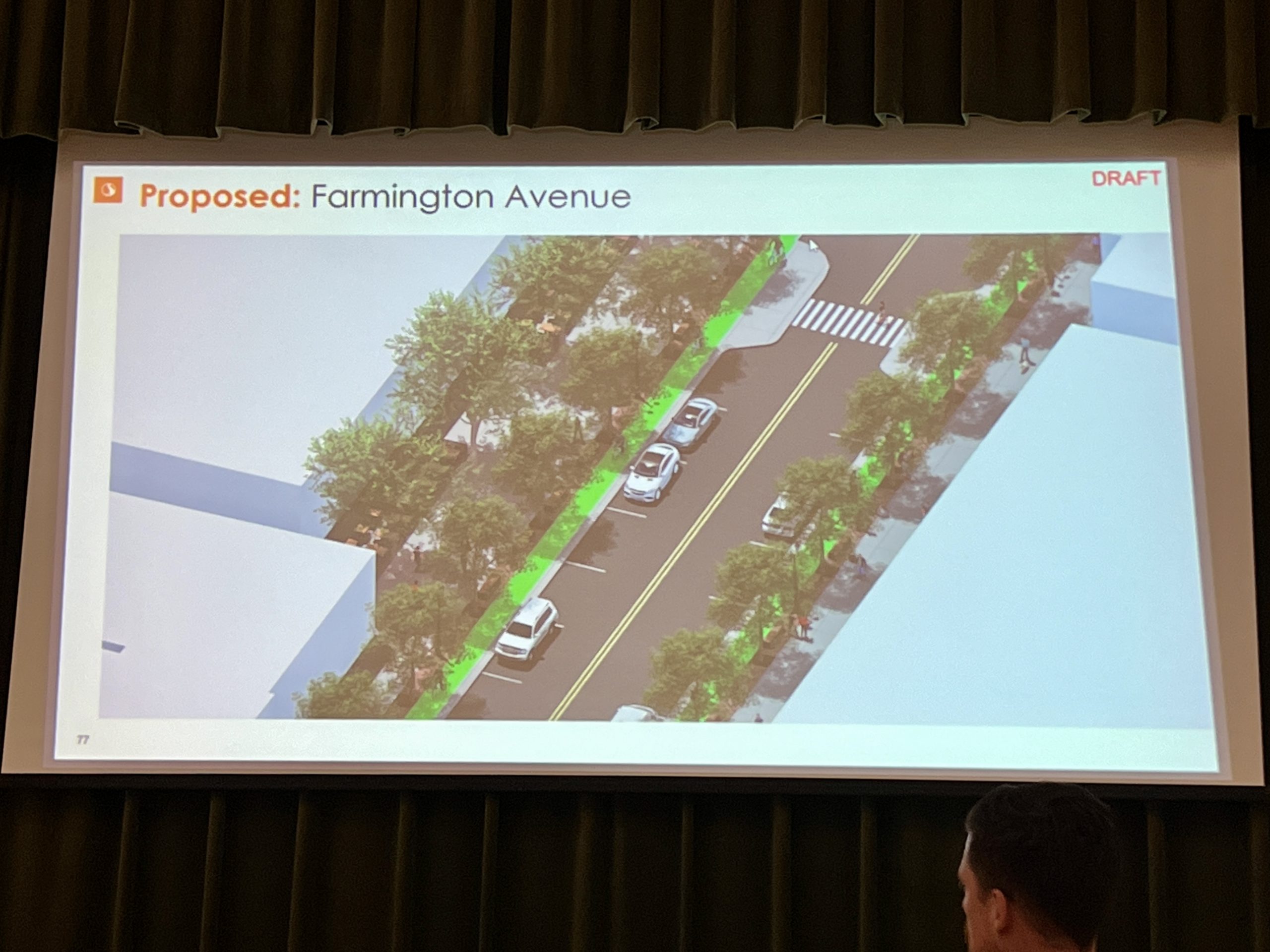 bike lane option farmington avenue - We-Ha | West Hartford News