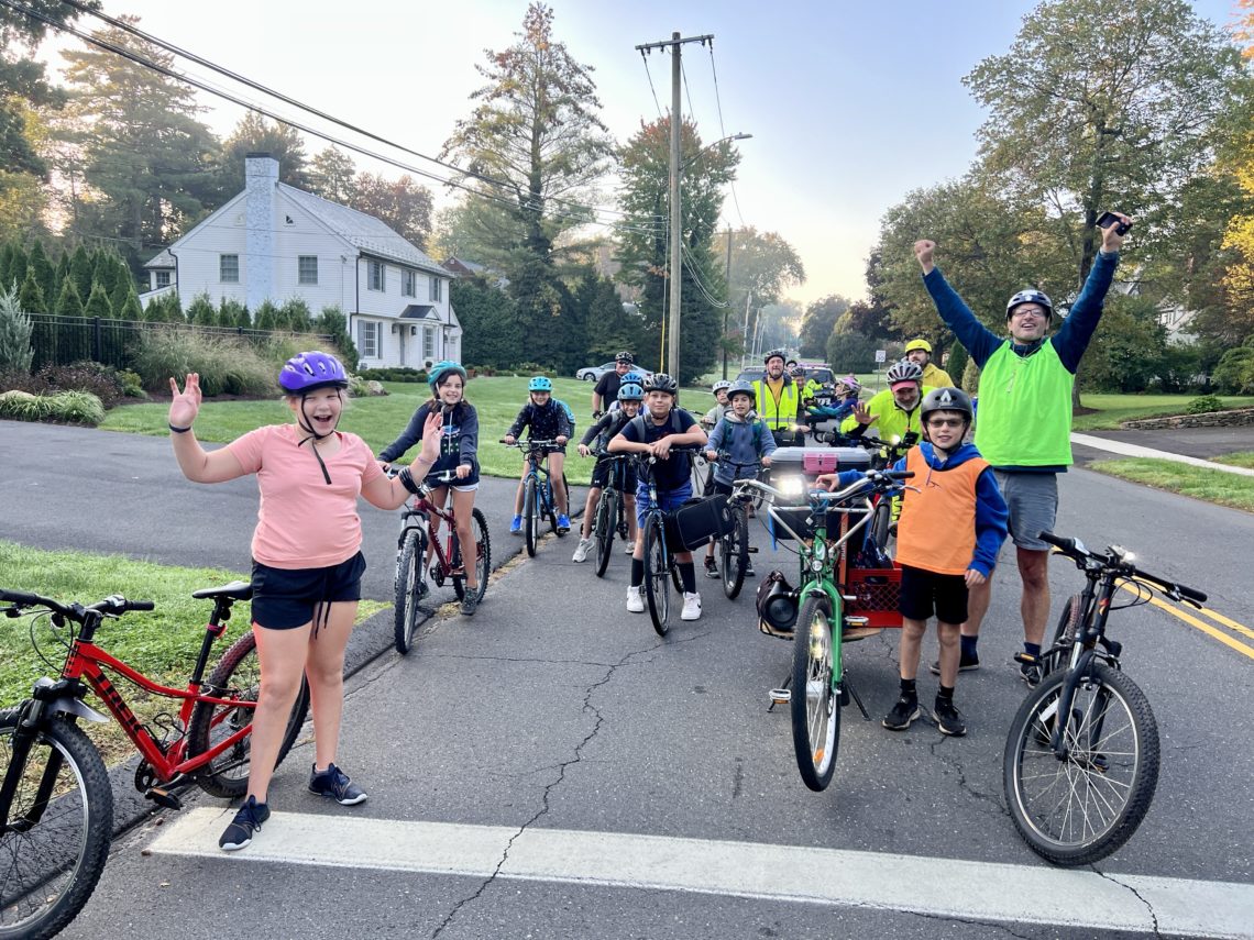 'K-P Bike Bus' Pedals Through West Hartford on 'Walk, Bike, and Roll ...