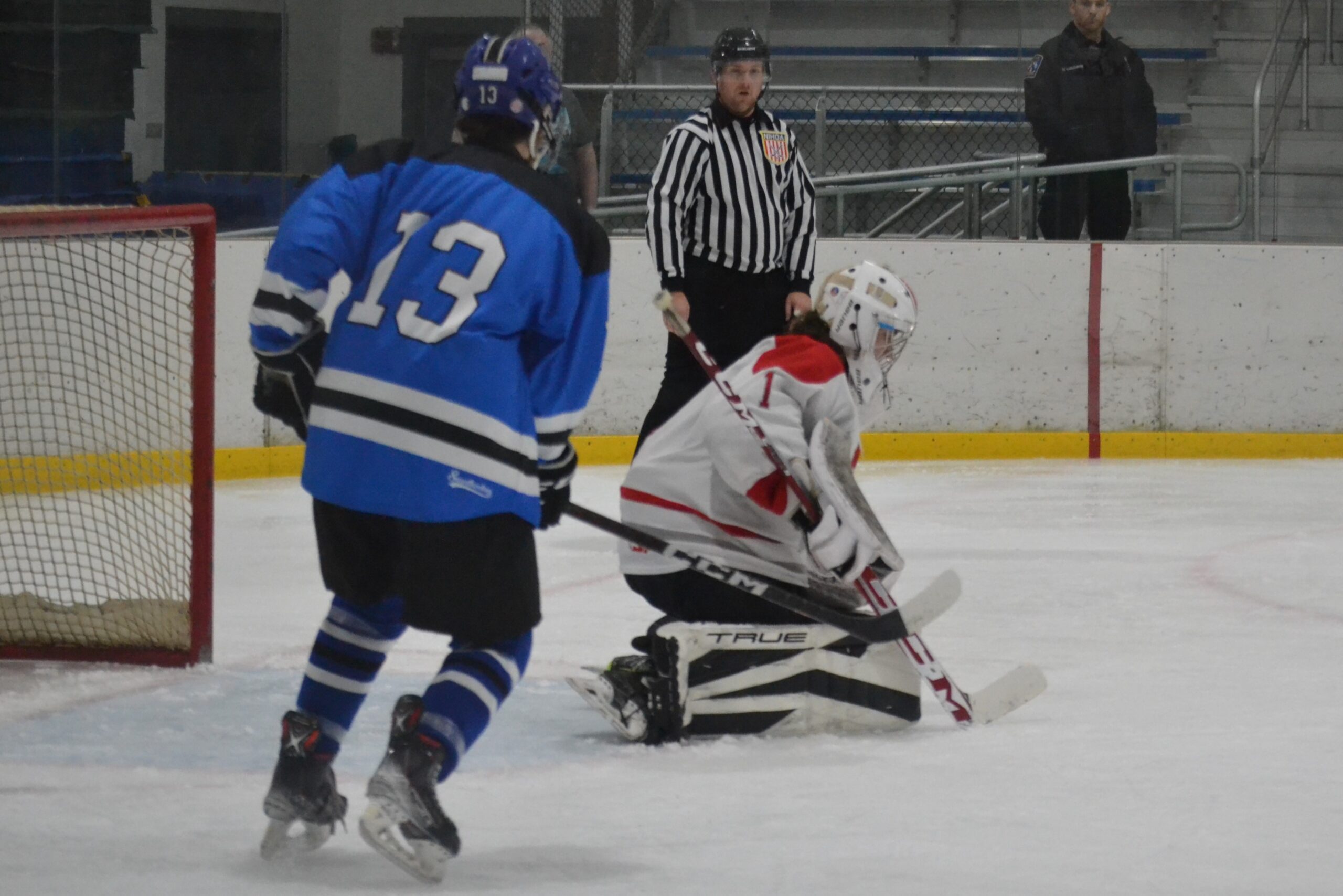 Conard goalie Blake Ittleson stopped 15 shots in a 7-2 win over Hall ...