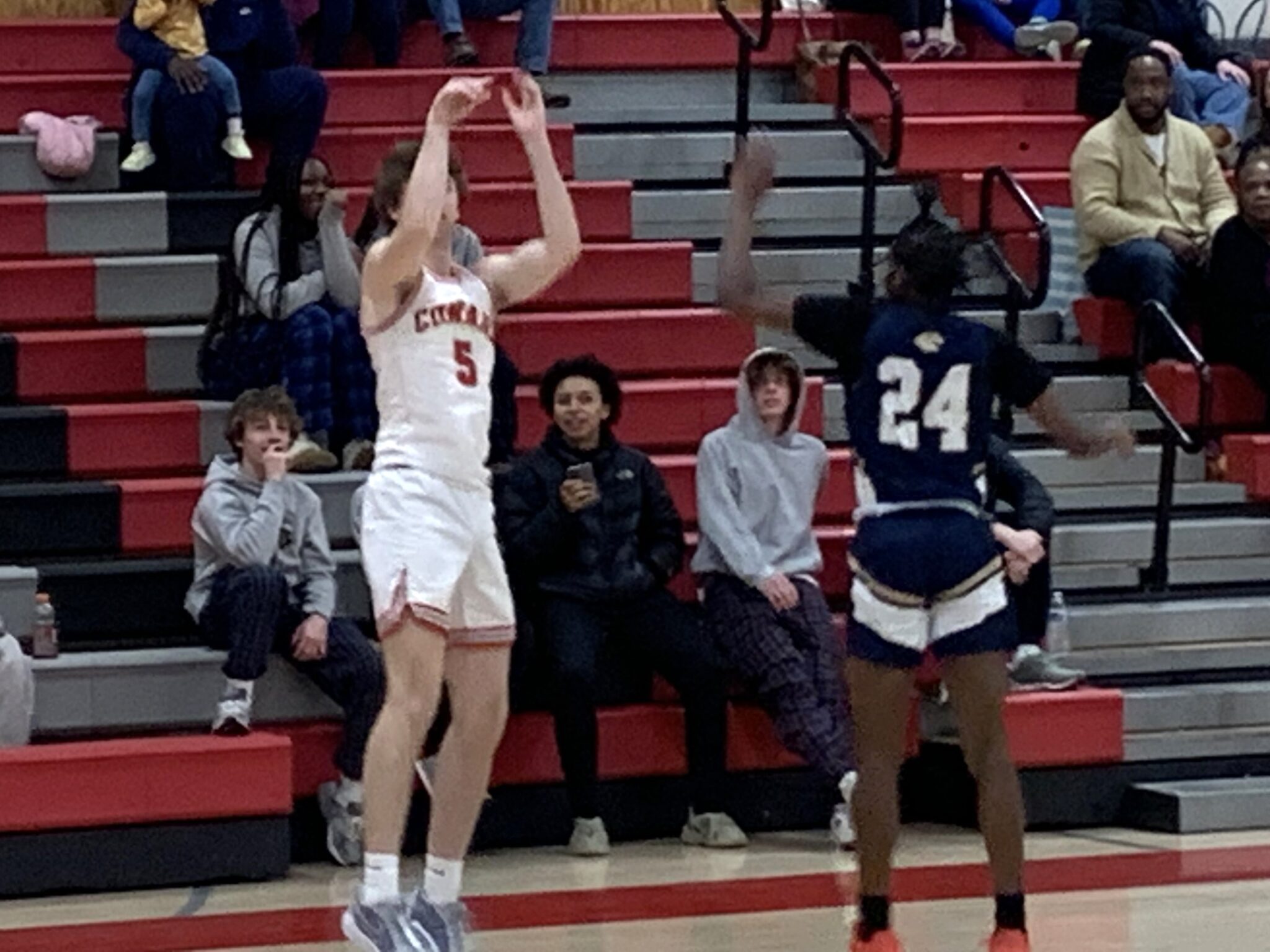Aidan Fox puts up a 3 against Platt - We-Ha | West Hartford News