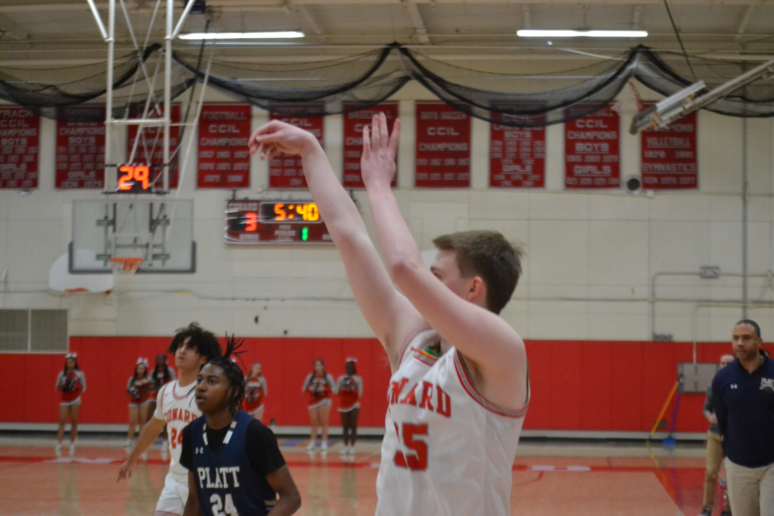 Aidan Scully hits one of his seven three-point shots on the night - We ...