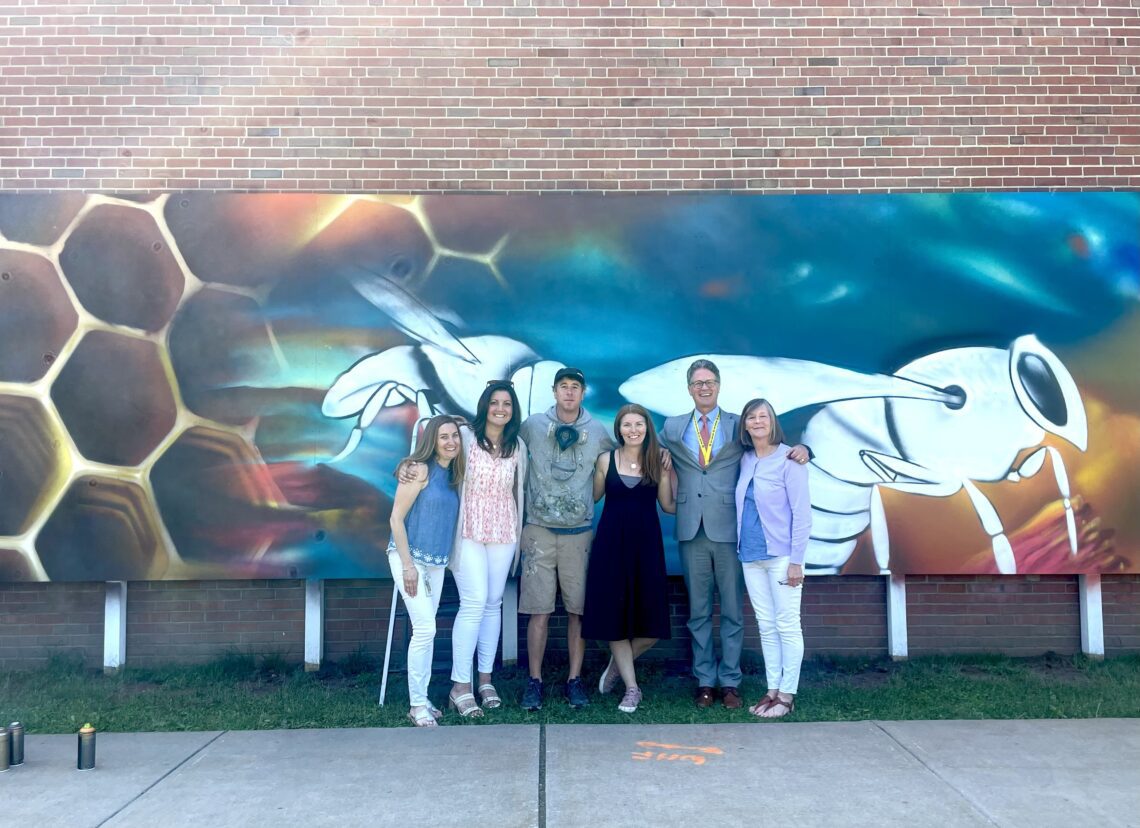 Muralist Michael Rice Creates Big Buzz at Bugbee - We-Ha | West ...