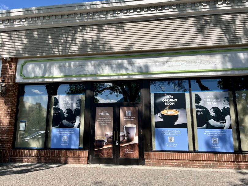 caffe nero signs in windows - We-Ha | West Hartford News