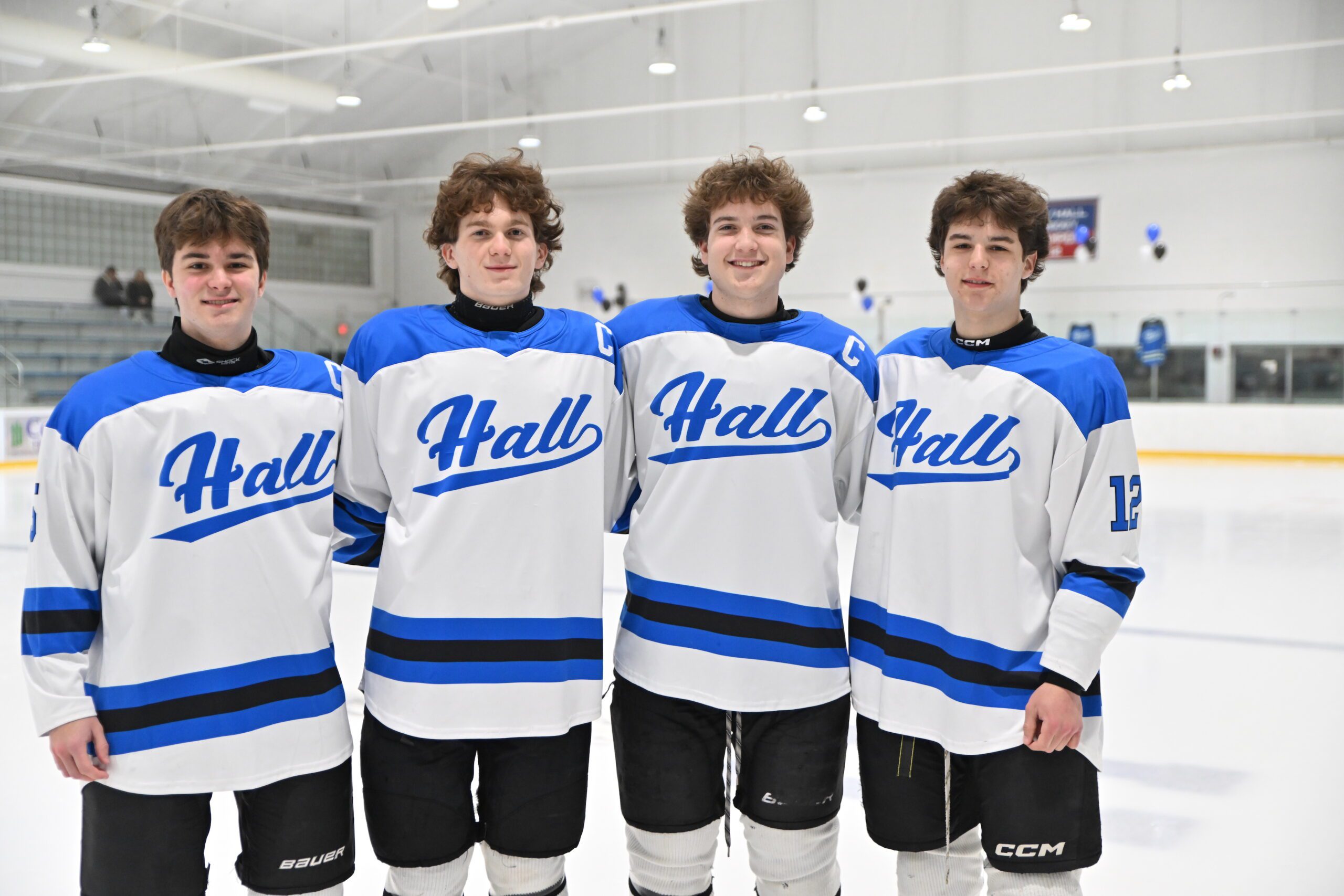 1 Hall LtoR Seniors Billy DeBassio Tommy Finley Declan Stone Zack ...