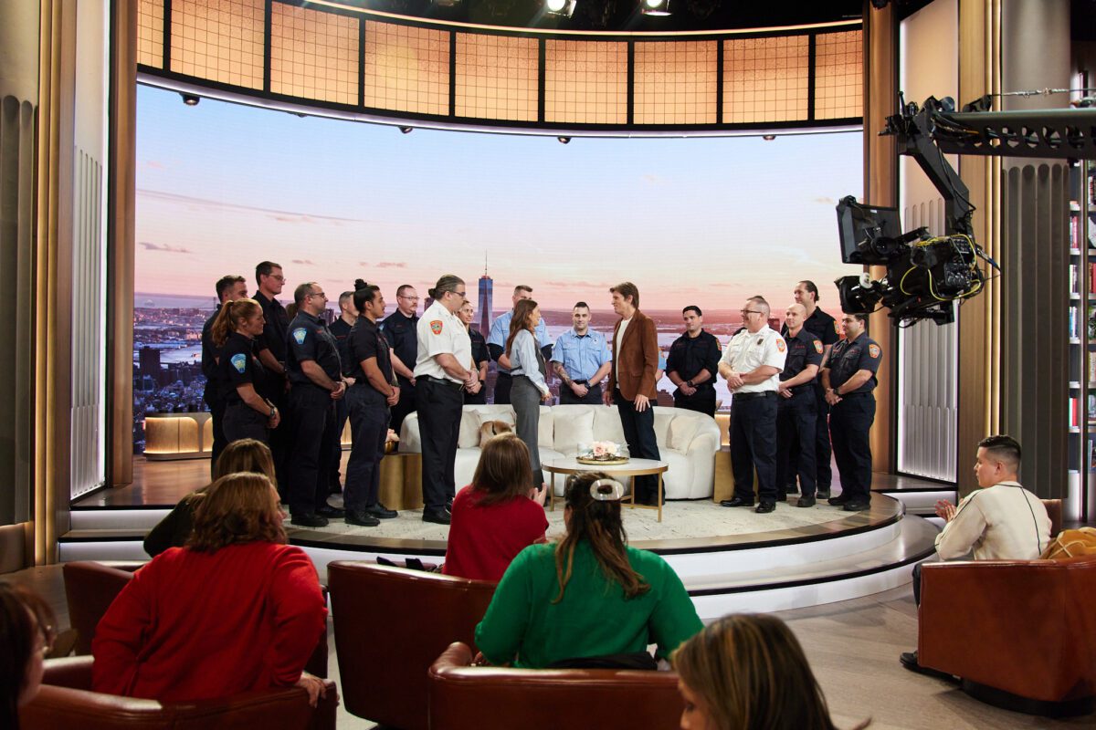 West Hartford Firefighters Surprise Denis Leary on Drew Barrymore Show ...