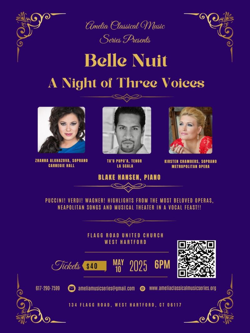 'Belle Nuit: A Night of Three Voices' Concert in West Hartford Will ...