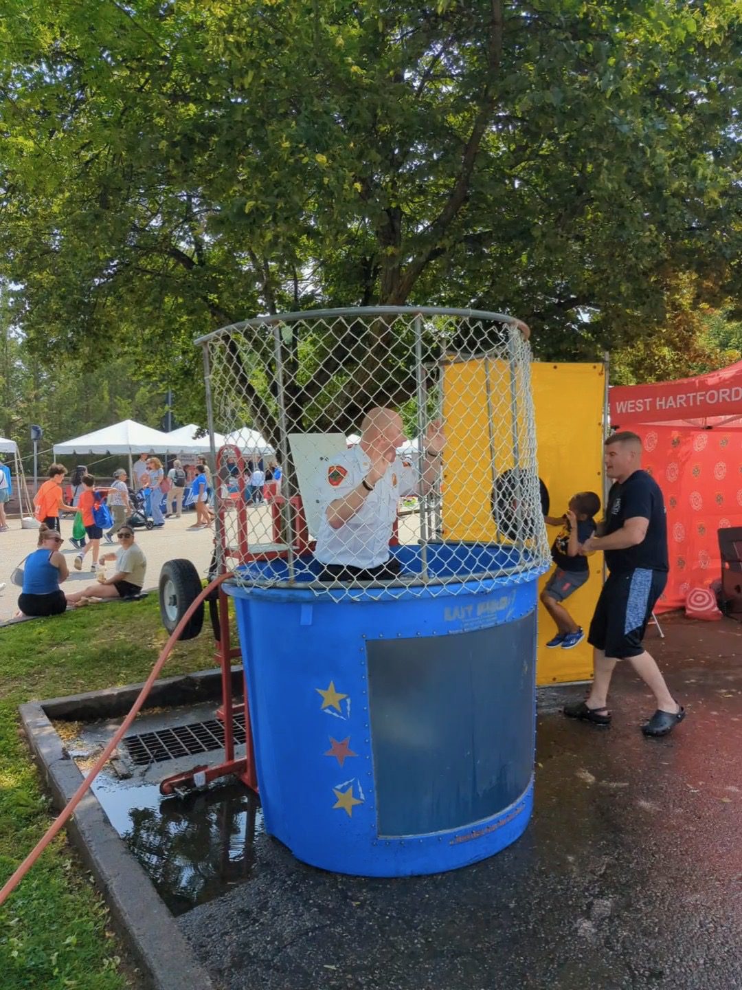 priest dunk tank - We-Ha | West Hartford News