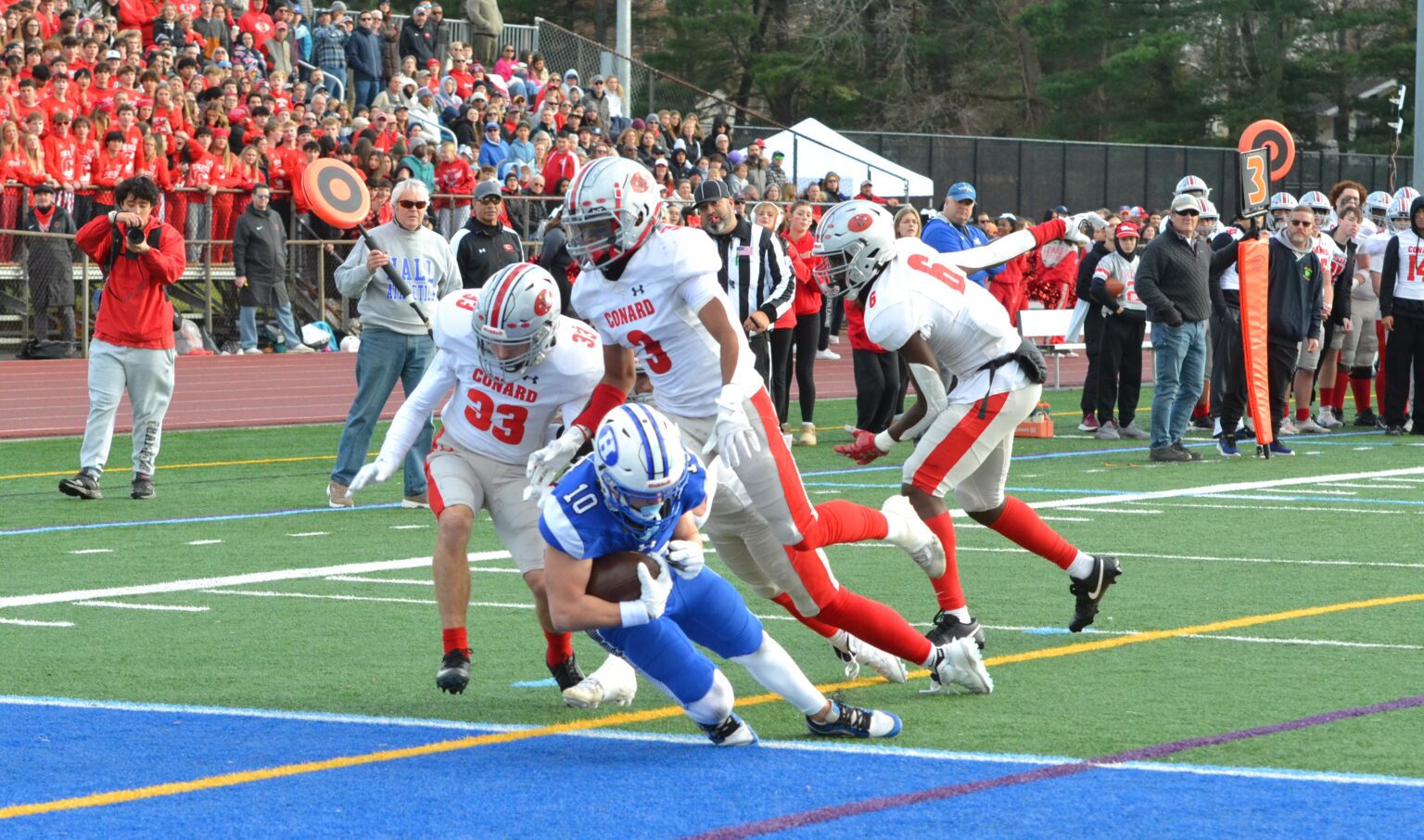 Hall Football Wins 5th Straight Mayor's Cup Against Conard with ...